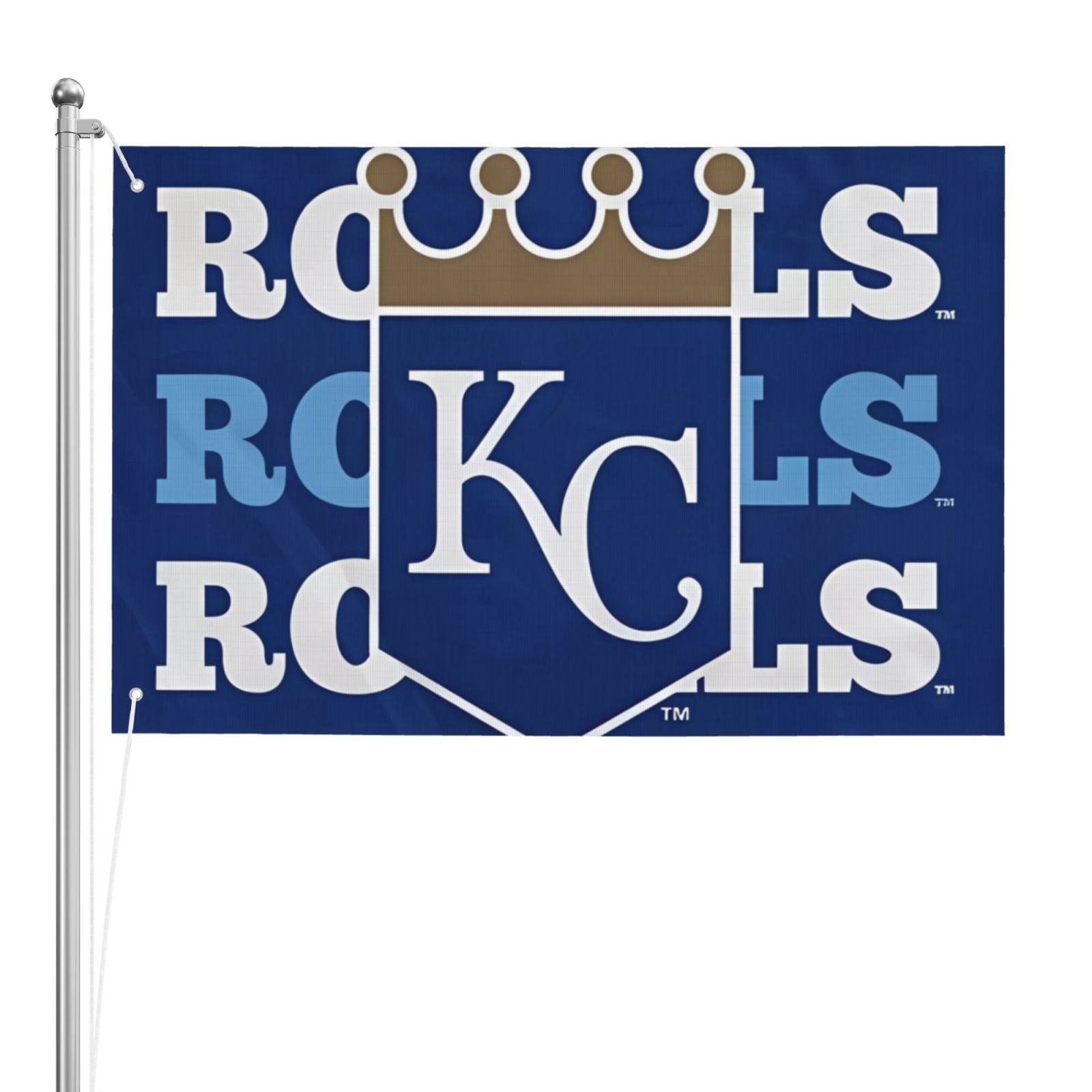 Royals Three Layer personalized Double Sided Flag Football Fans ...