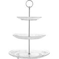 Royalty Art 3-Tiered Serving Platter (Glass), Elegant Dishes Tray Set ...