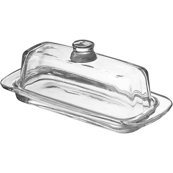 Glass Butter Dish With Lid