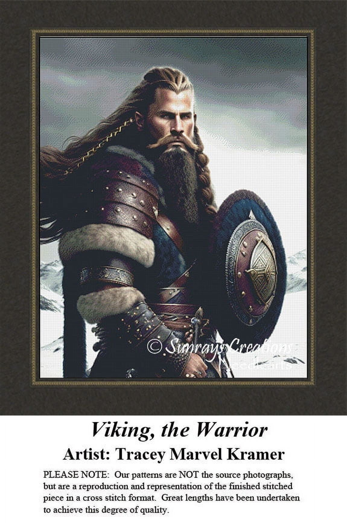 Royalty/Nobility Cross Stitch Pattern | Viking, The Warrior (Pattern ...