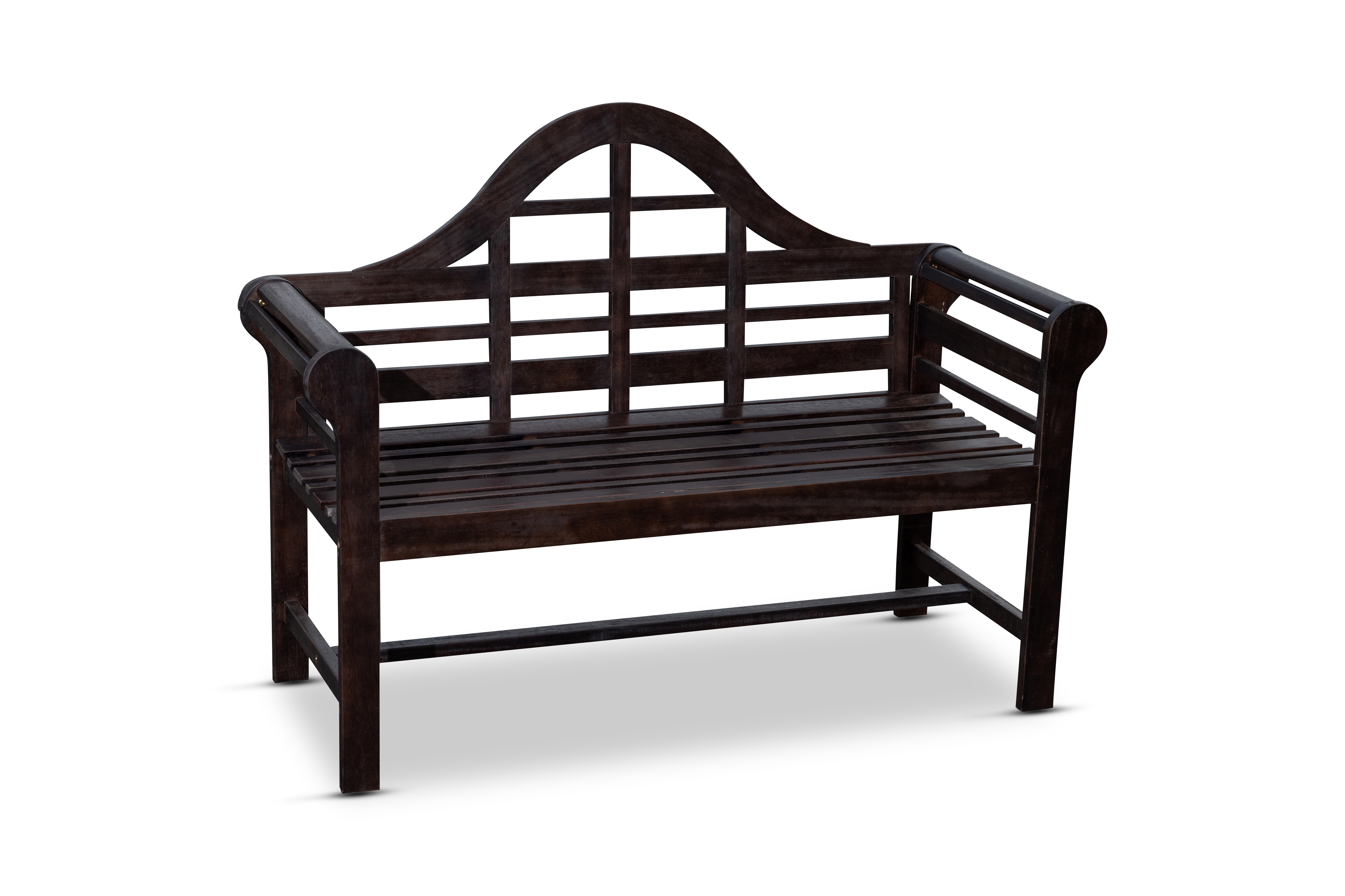 Royard Oaktree 54" Garden Bench, Wooden Patio Bench with Arched ...