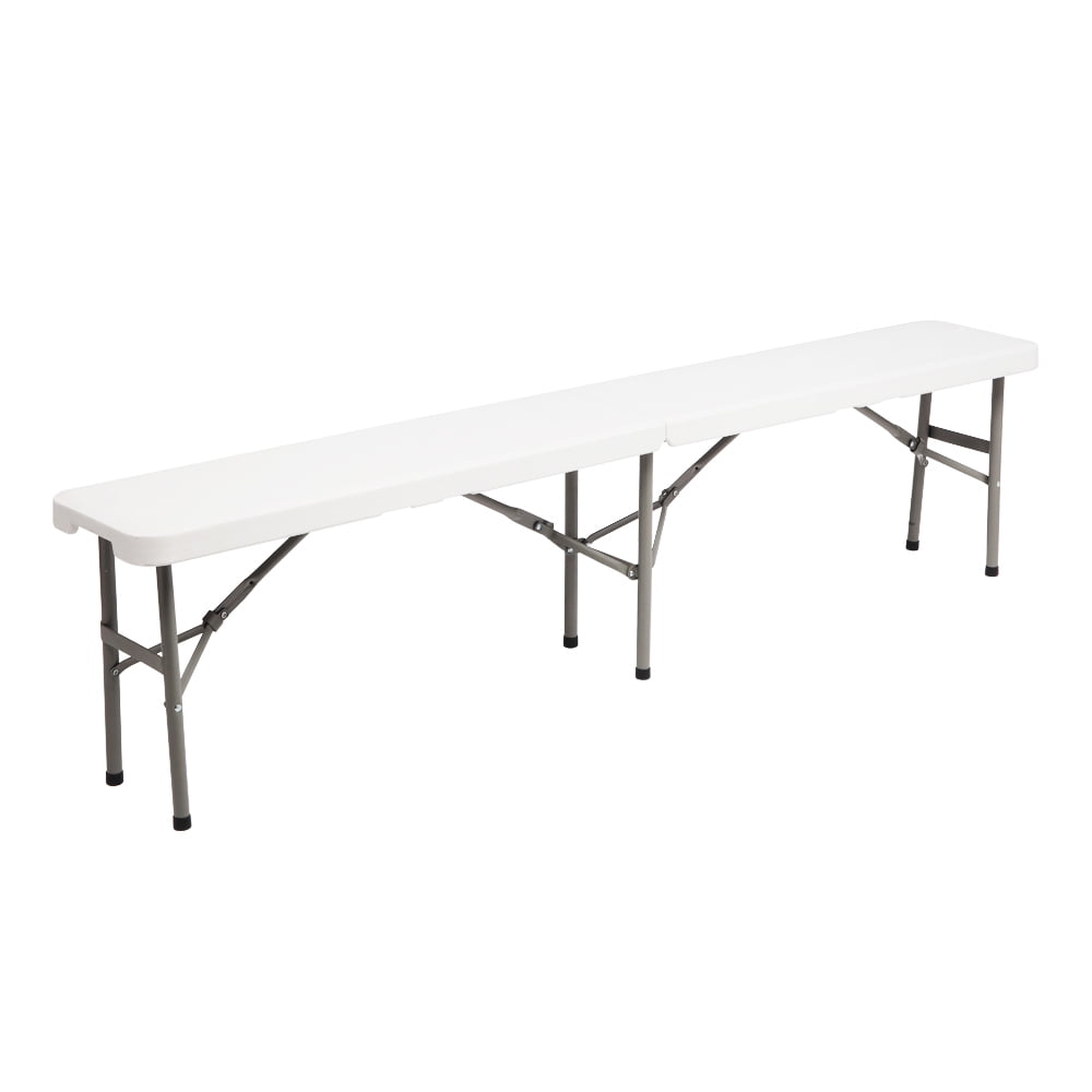 Royard Oaktree Folding Bench, 6FT Plastic Portable Bench, Outdoor ...
