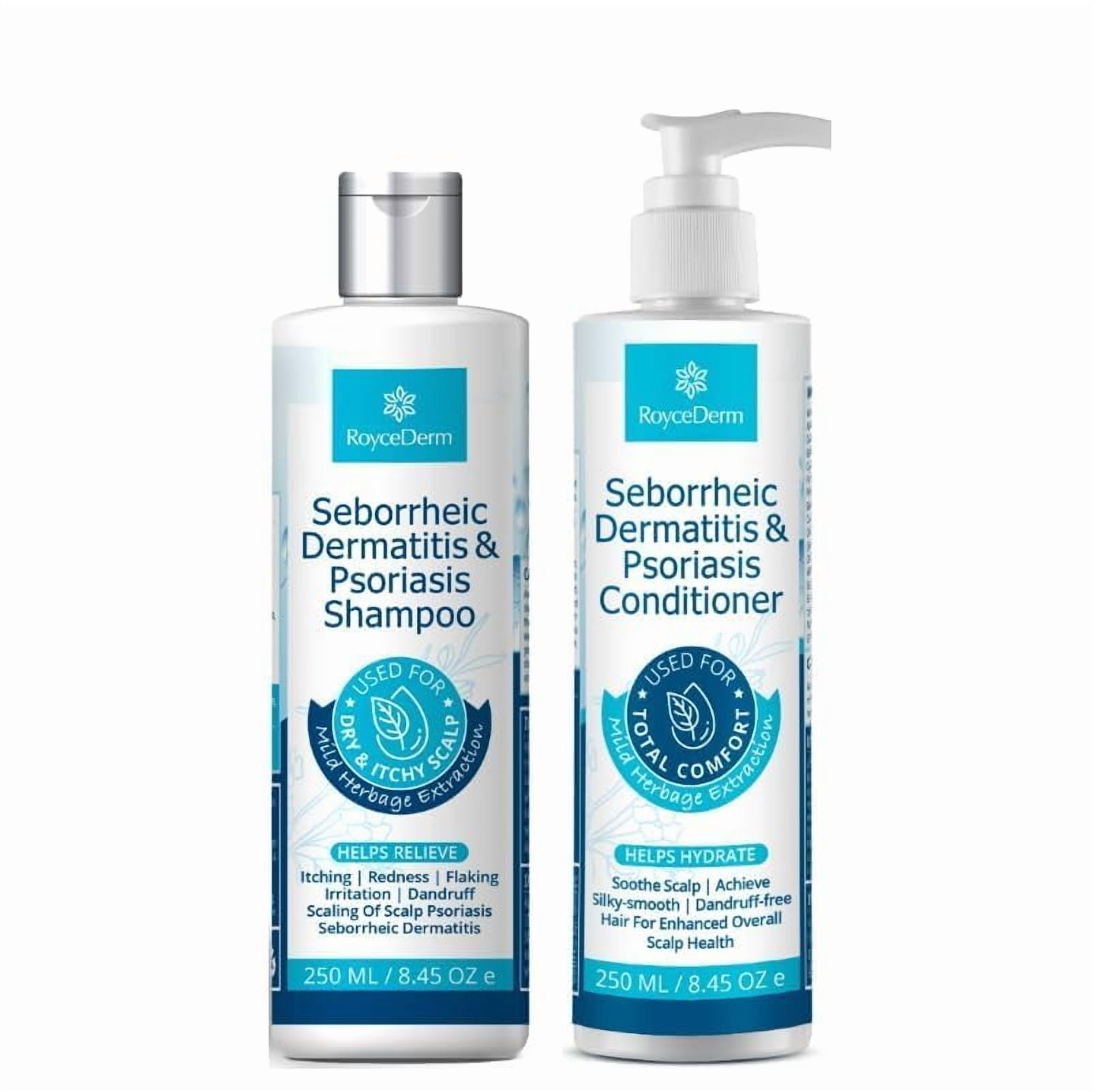 Roycederm Seborrheic Dermatitis & Psoriasis Shampoo and Conditioner Set ...