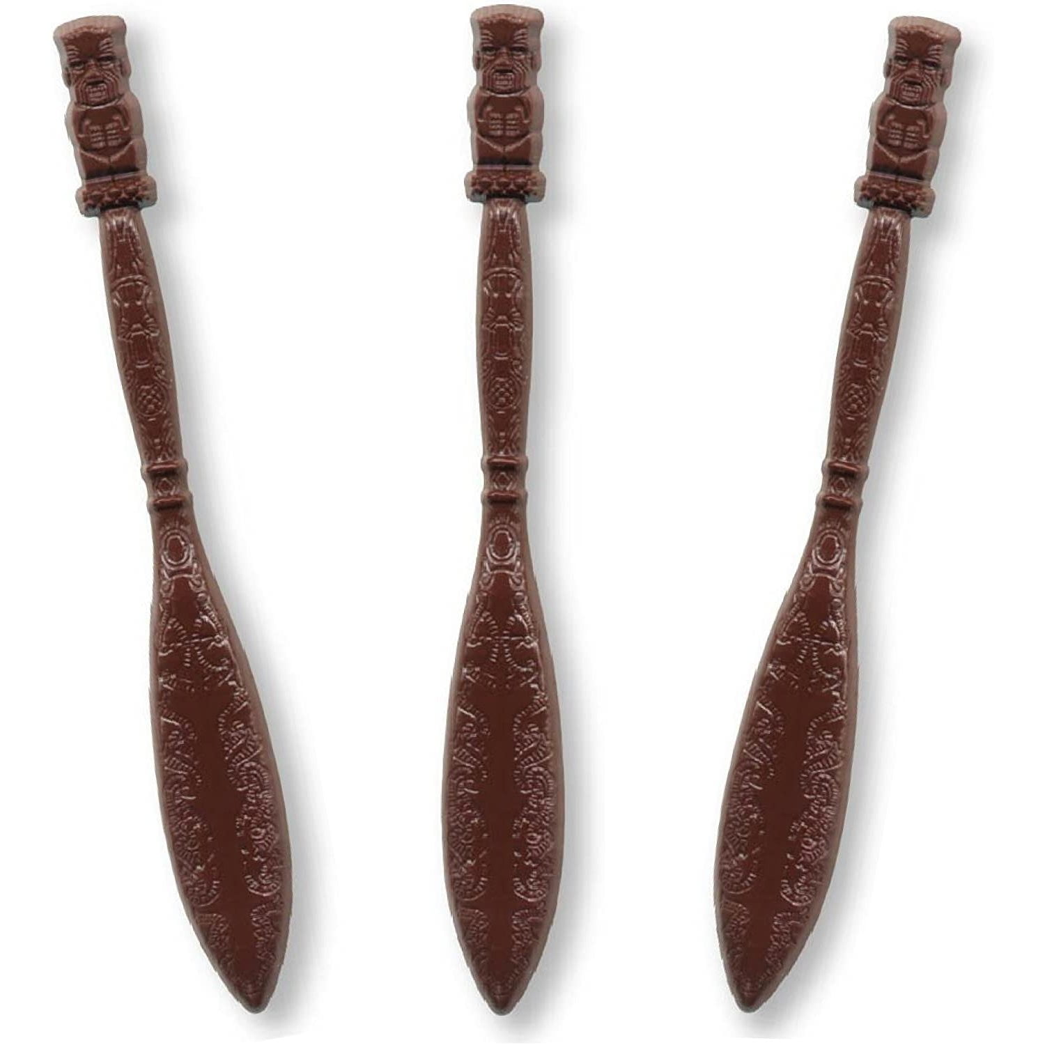 Royer 6 Inch Brown Tiki Swizzle Sticks, Set of 24 - Made In USA ...