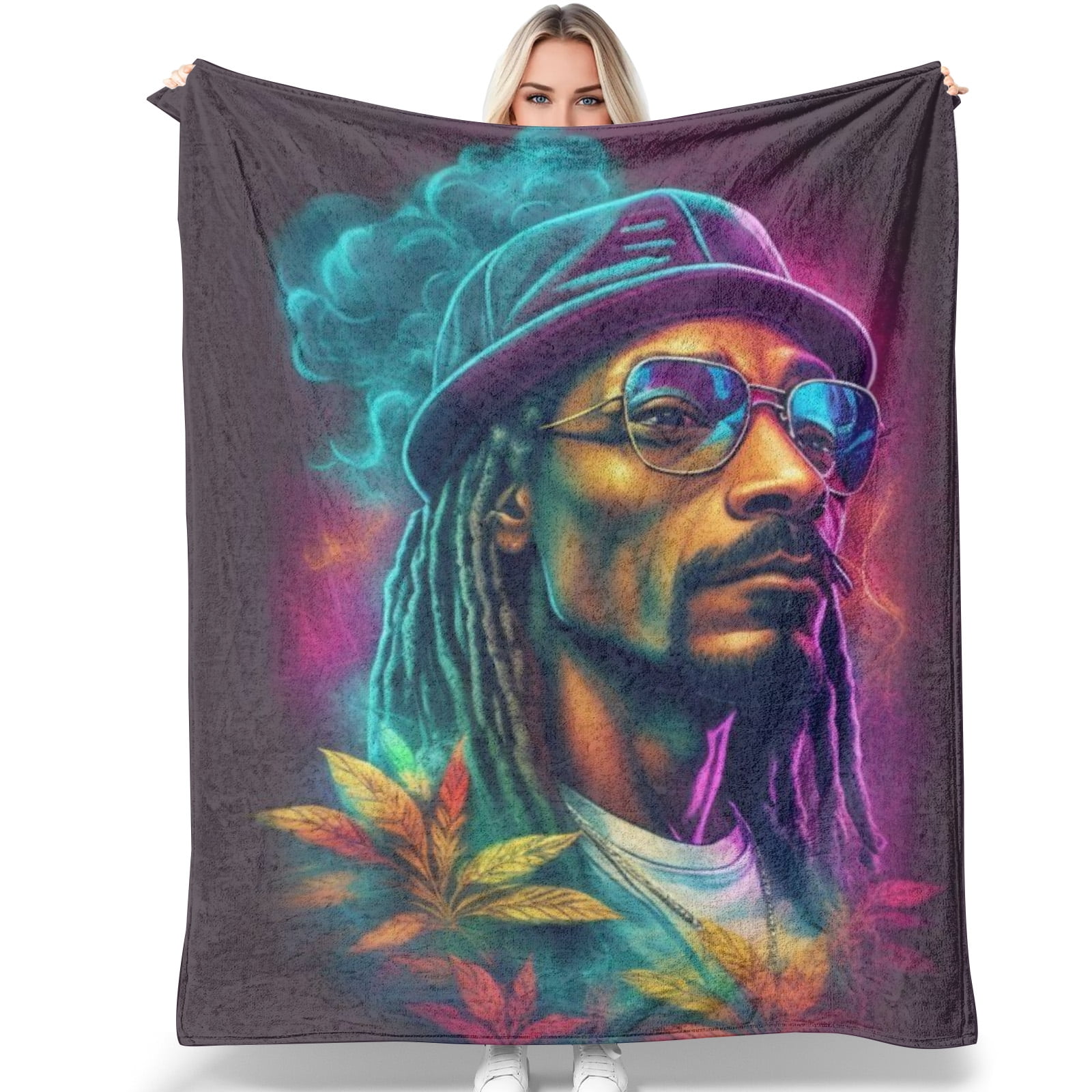 Royjerl Snoop Dogg Themed Ultra-Soft Blanket - Multi-Purpose Comfort ...