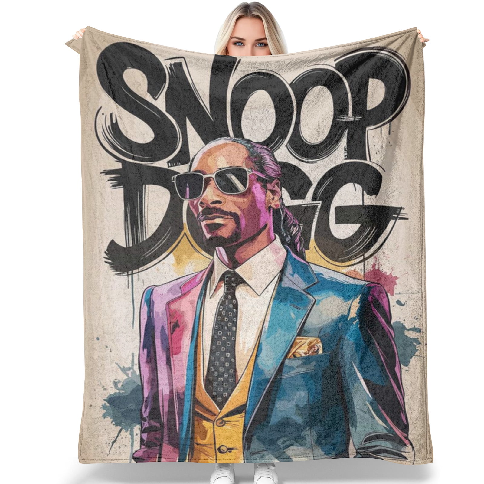 Royjerl Snoop Dogg Themed Ultra-Soft Blanket - Multi-Purpose Comfort ...