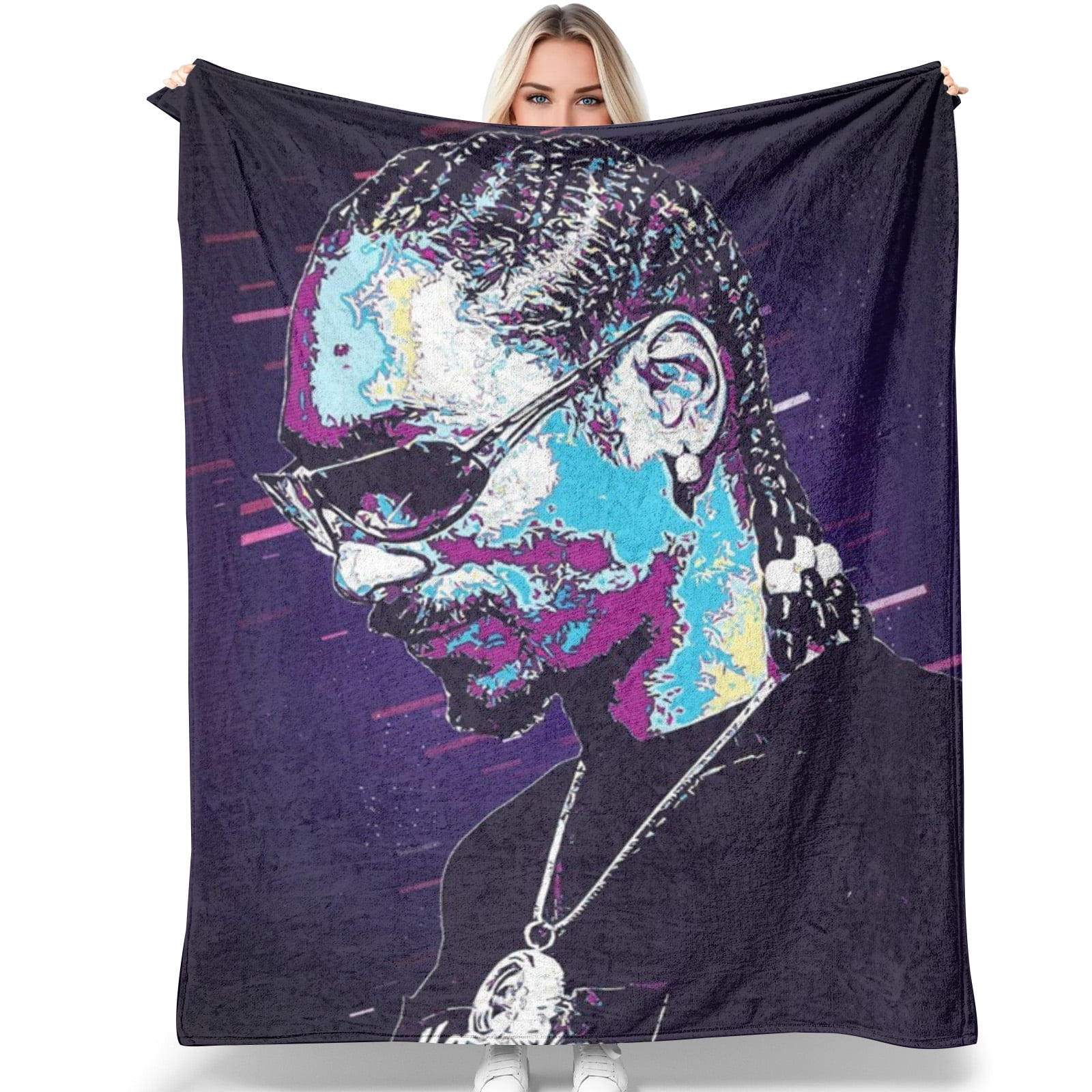 Royjerl Snoop Dogg Themed Ultra-Soft Blanket - Multi-Purpose Comfort ...