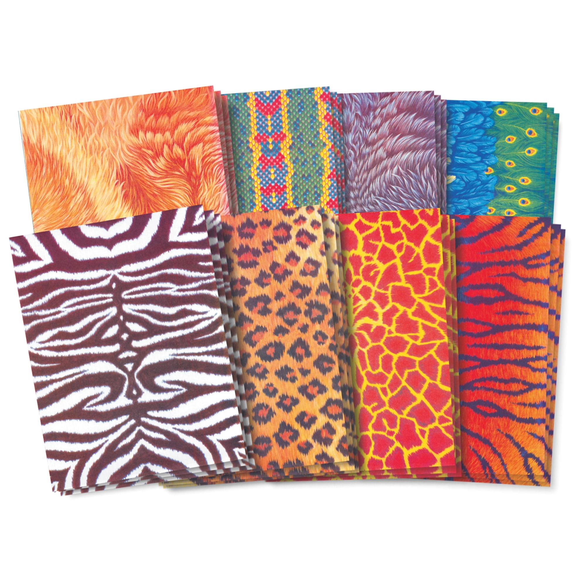 Roylco® Amazing Animal Paper - Popular Animal Patterns, 40 sheets, Set ...