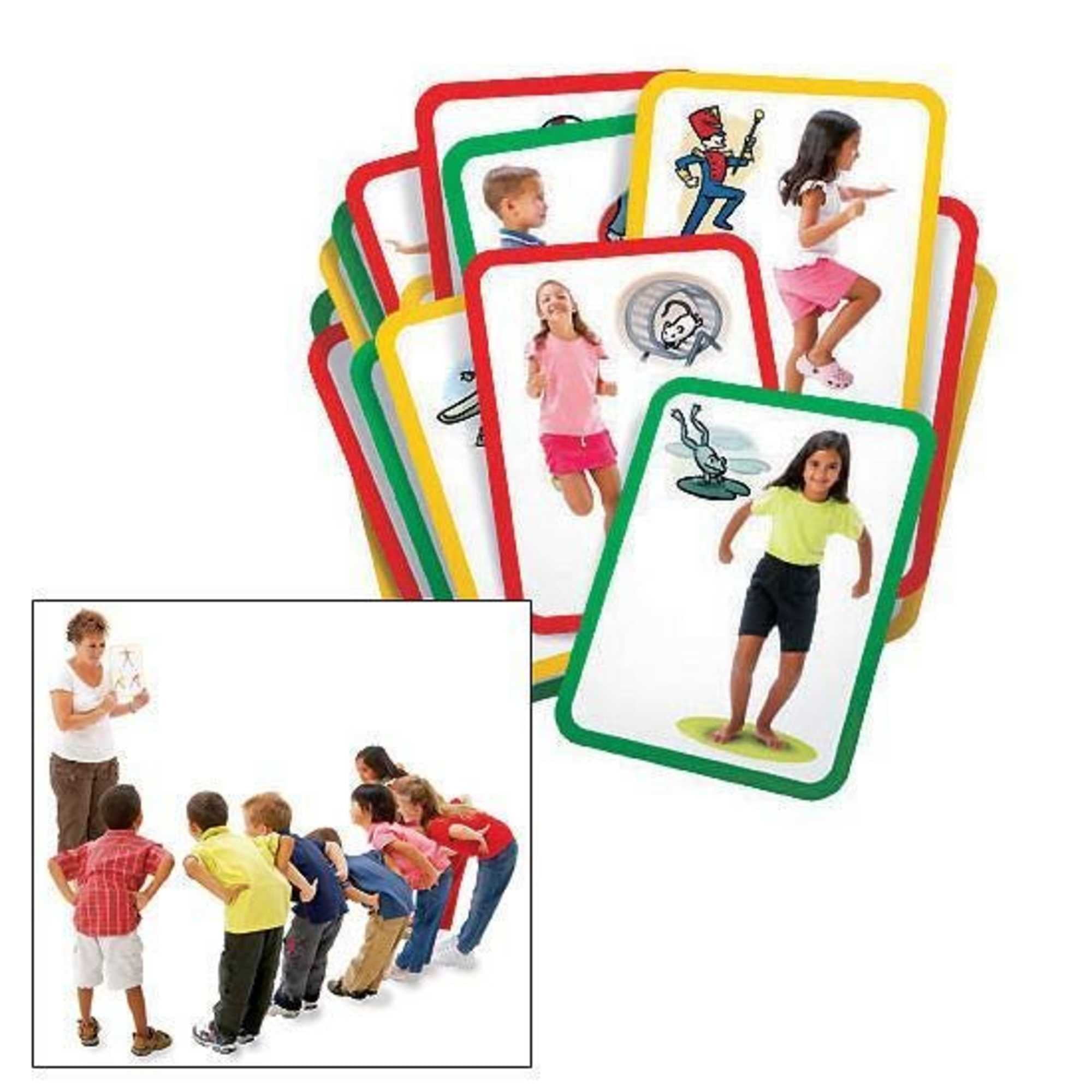 Roylco Busy Body Gross-Motor Action Cards, Set of 16 - Walmart.com