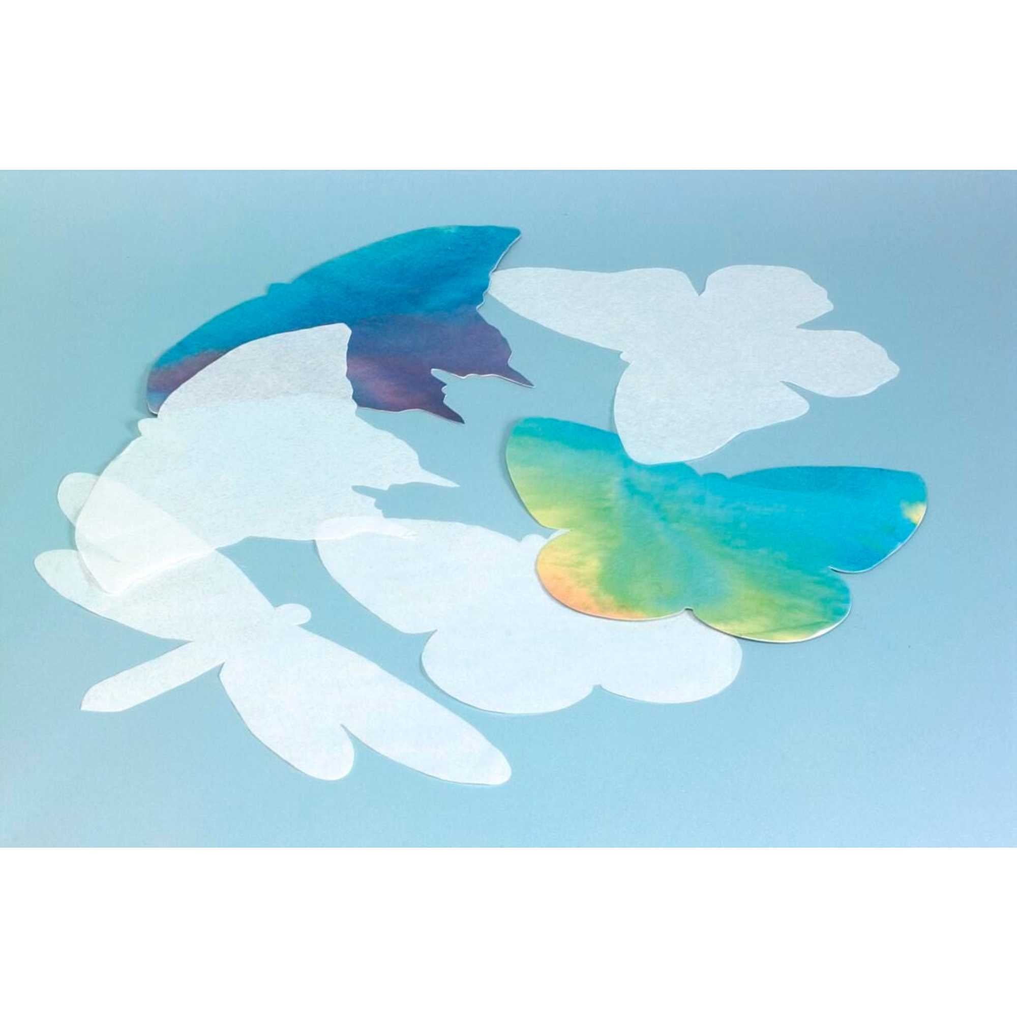 Roylco Butterfly Color Diffusing Paper 7 x 11 Inches, White, Pack of 48 ...