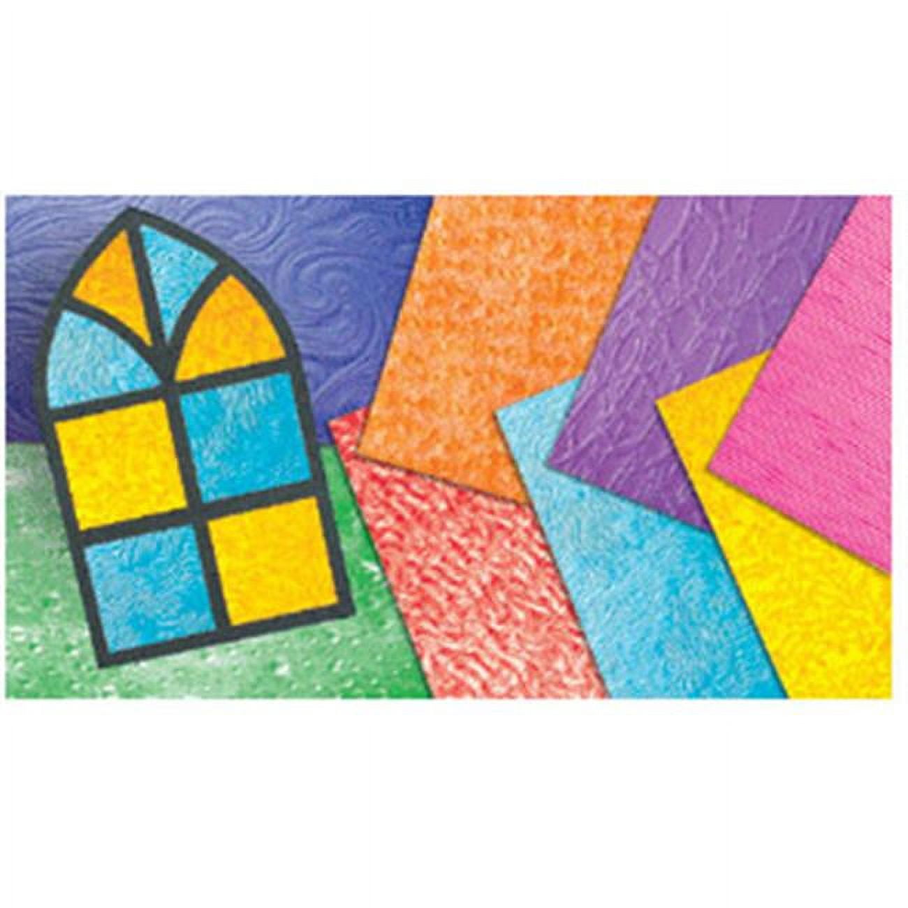 Roylco Frosted Glass Craft Papers - 5-1/2" x 8-1/2", Pkg of 24 ...