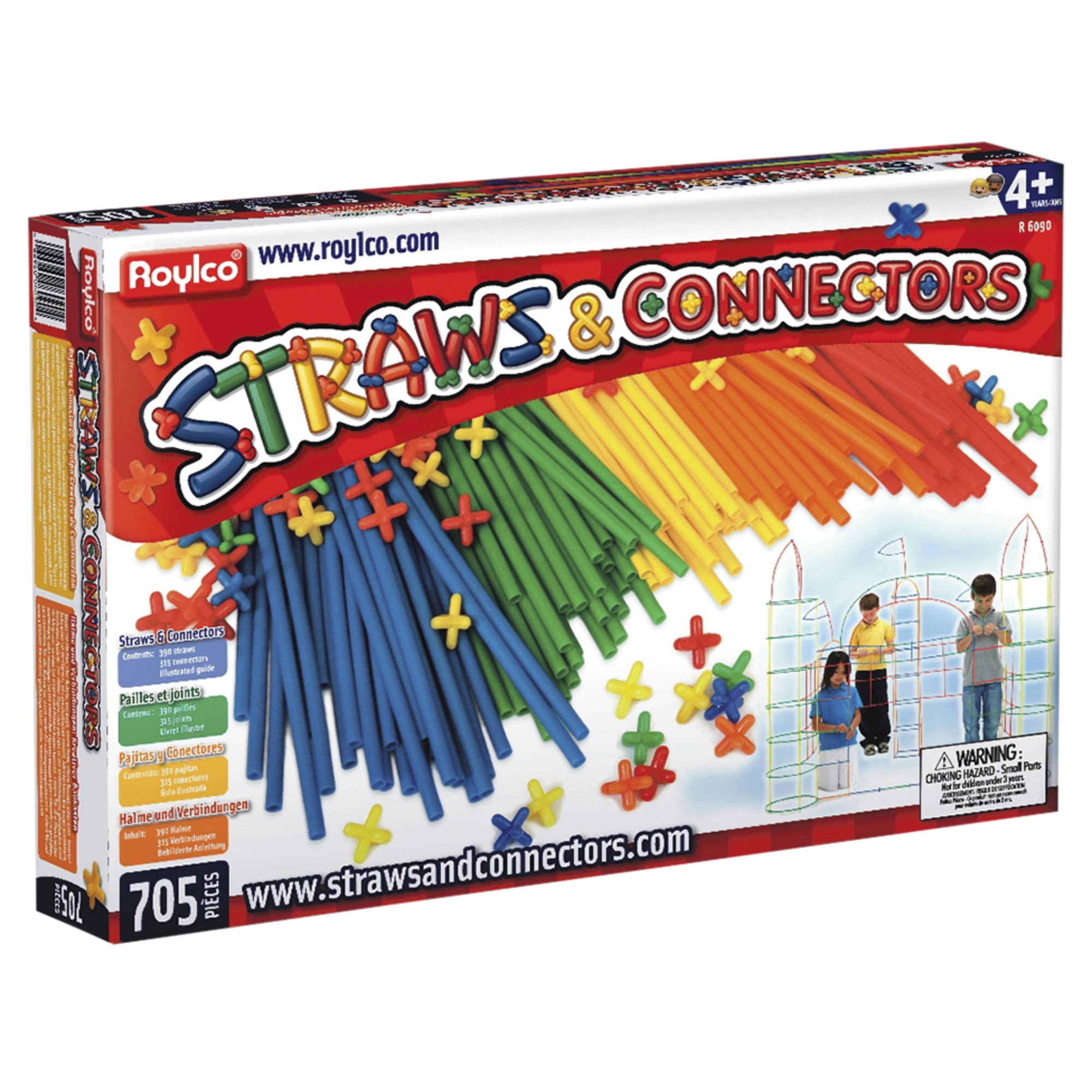 Roylco Jumbo Straws and Connector Kit, 705 Pieces - Walmart.com