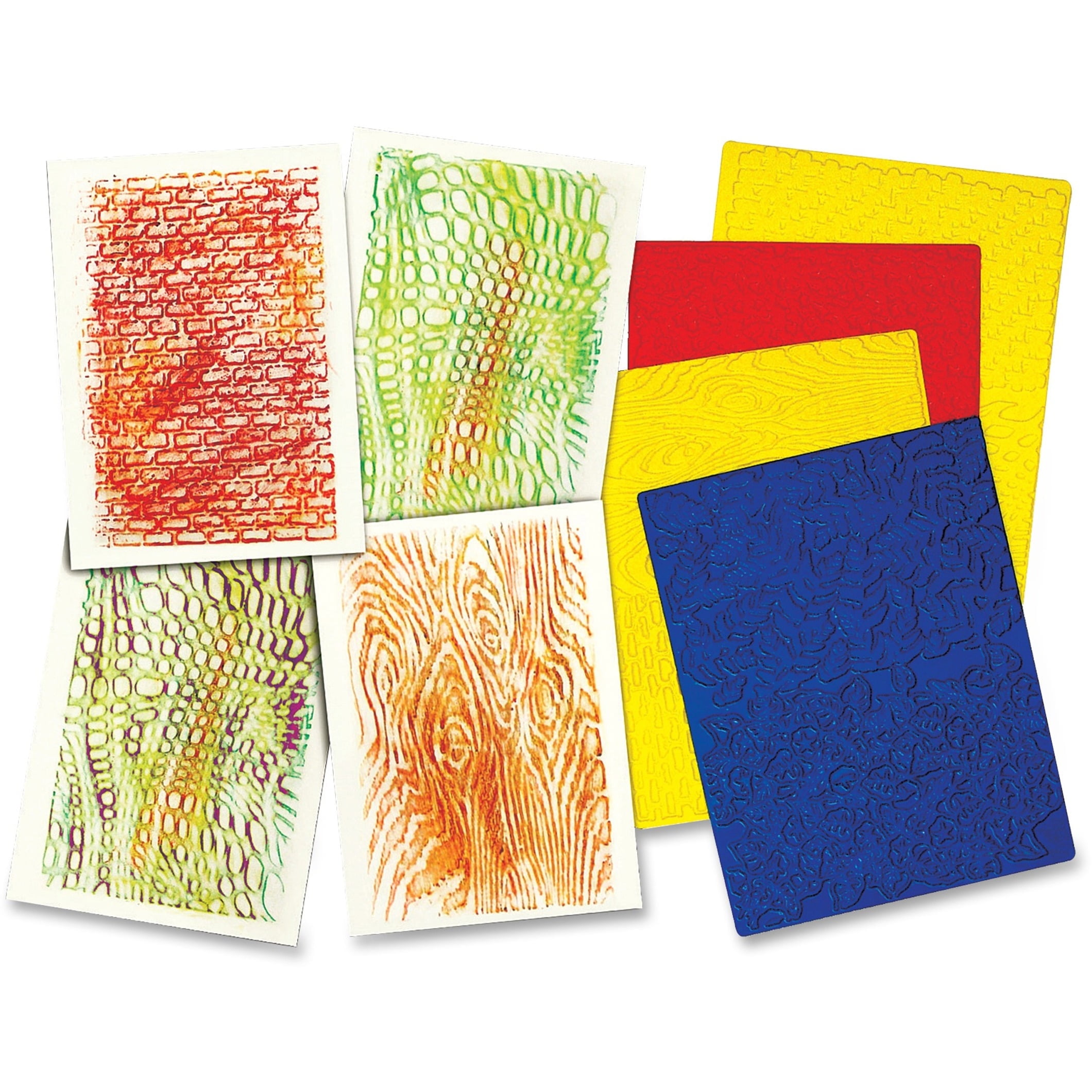 Roylco, RYLR5839, Texture Rubbing Plates, 4 / Pack, Assorted - Walmart.com