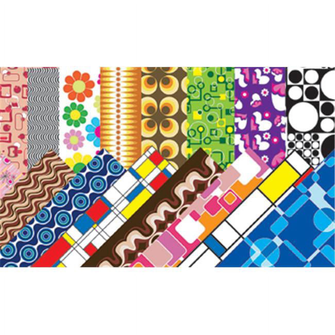 Roylco Retro Pop Paper, 8-1/2 x 11 Inches, Assorted Colors, 32 Sheets ...