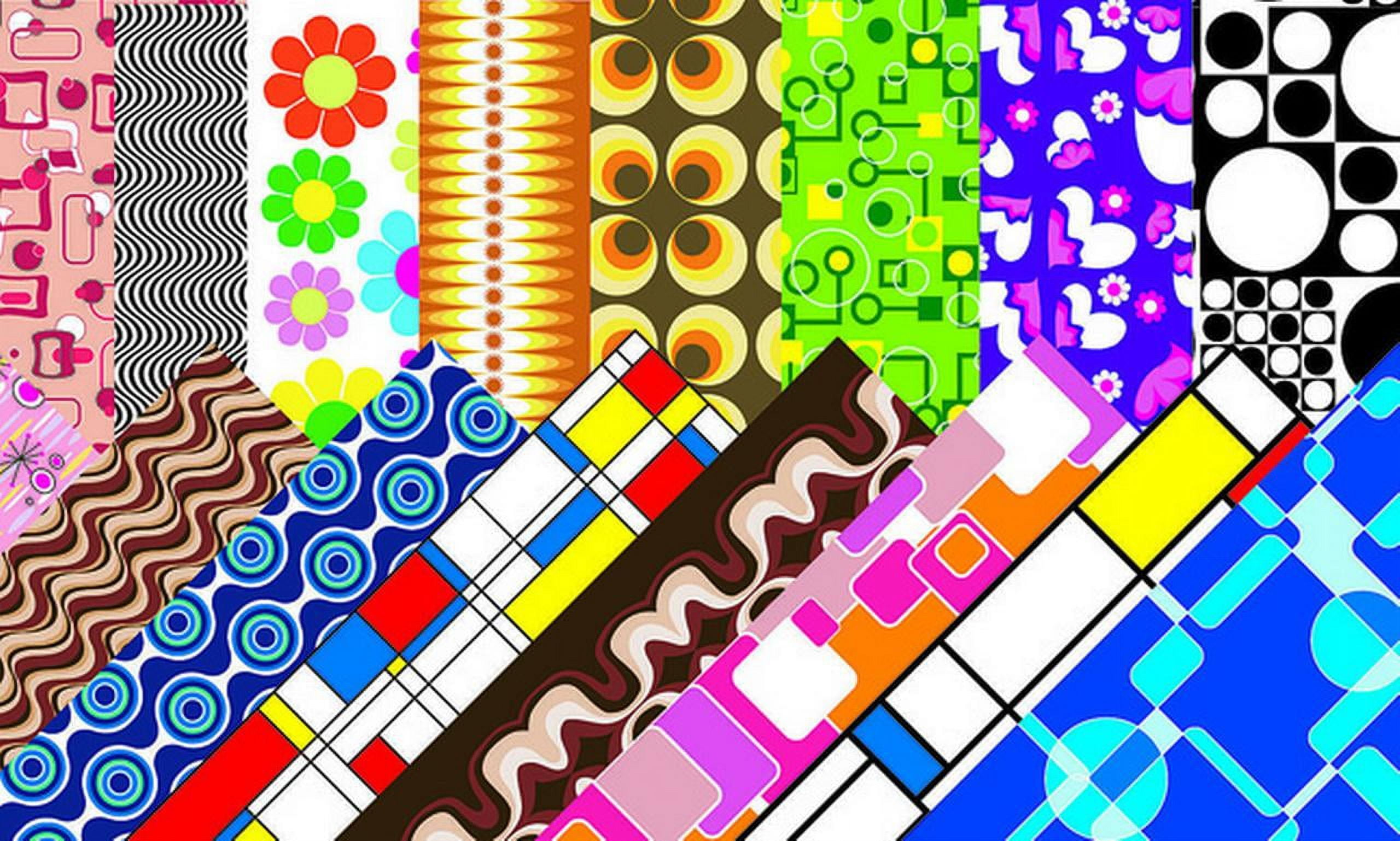 Roylco Retro Pop Paper, 8-1/2 x 11 Inches, Assorted Colors, 32 Sheets ...