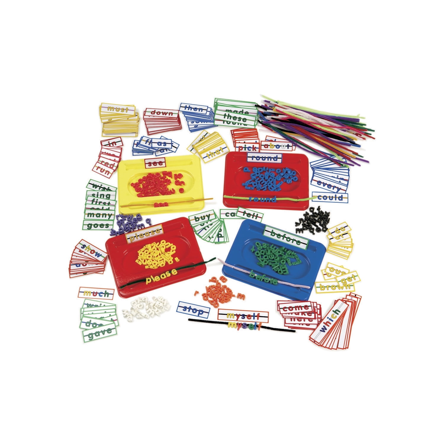 Roylco Sight Word String-Ups Learning Kit - 280 Letter Beads, 218 Word ...