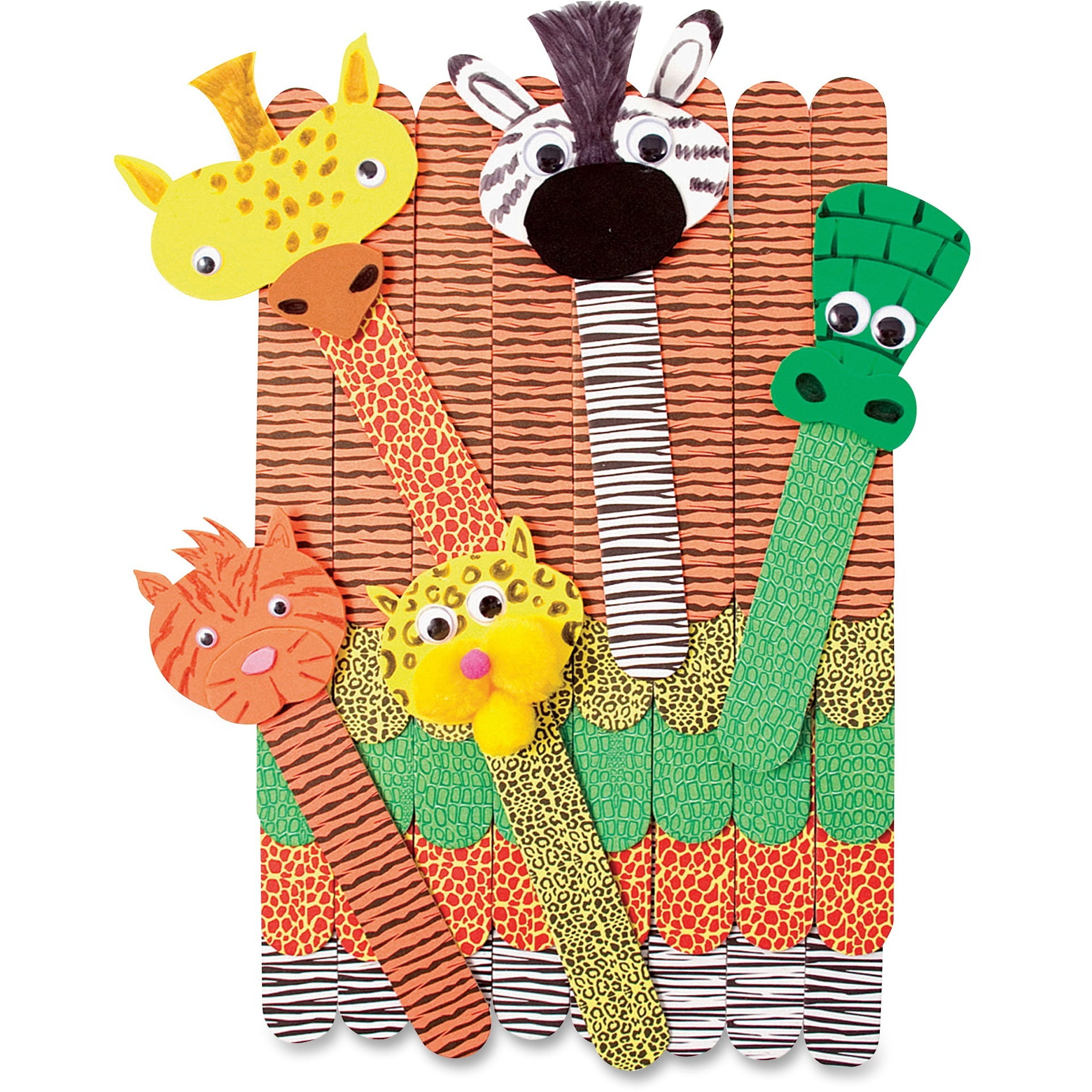 Roylco Wild Animal Craft Sticks, Assorted, 50 / Pack (Quantity ...