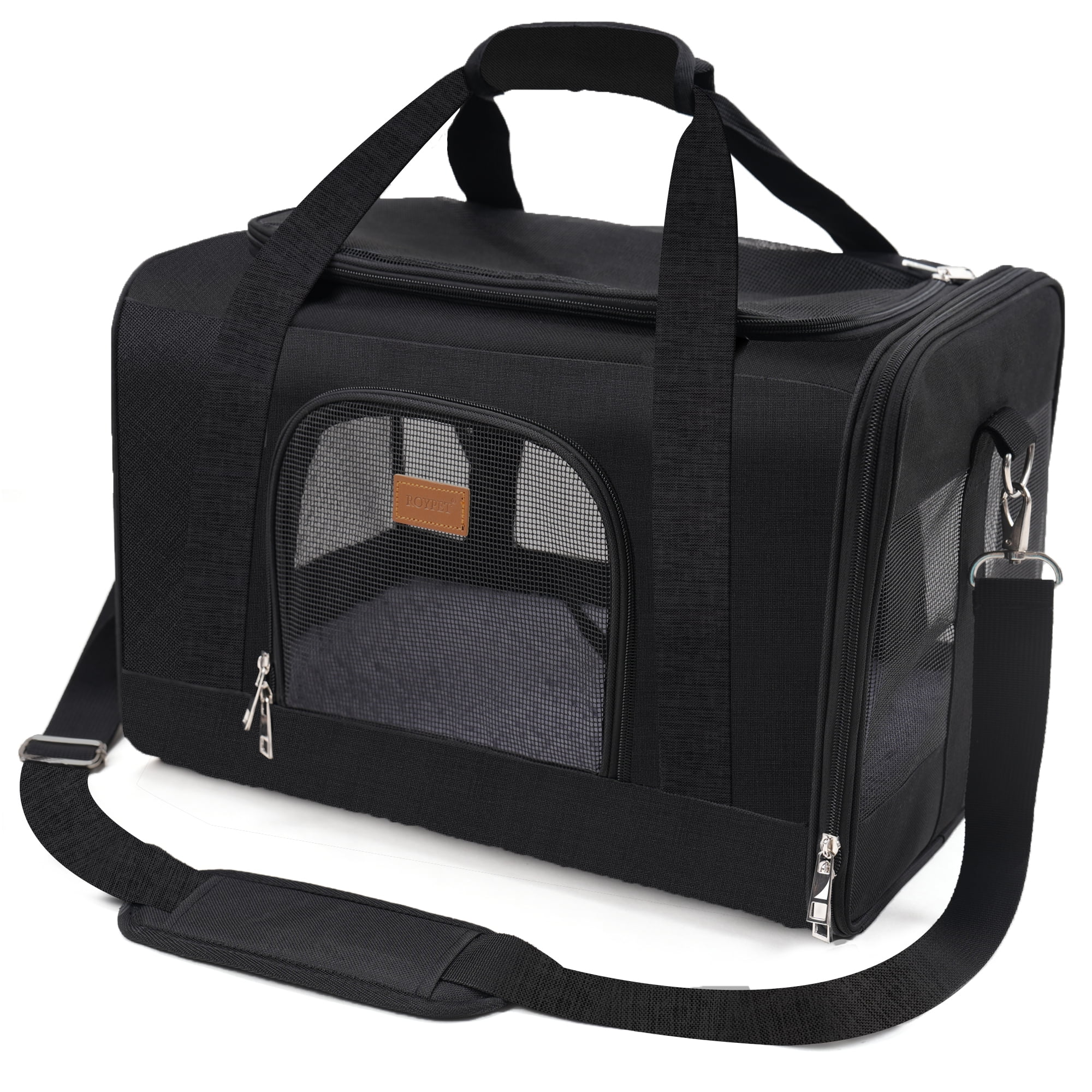 Roypet Pet Carrier, Soft-Sided, Collapsible Travel for Small and Medium ...