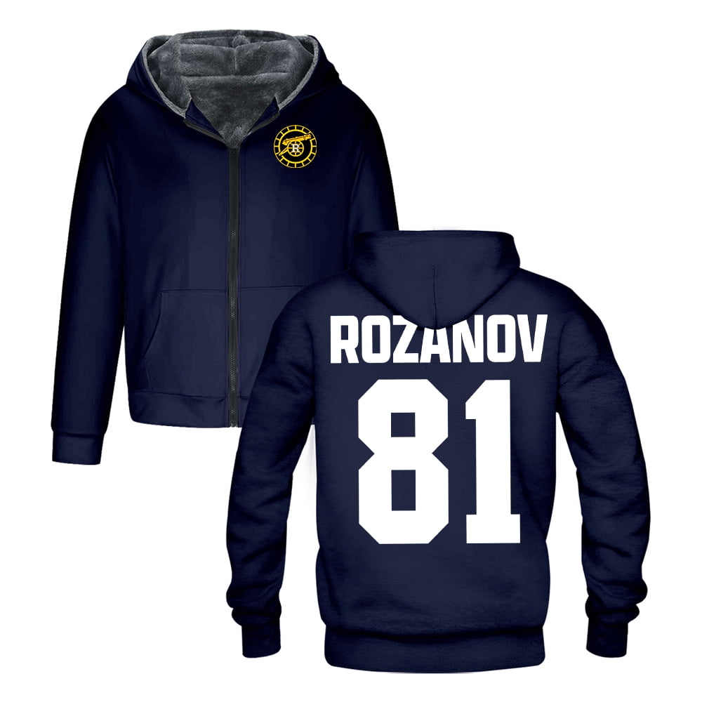 Rozanov 81 Logo Heated Rivalry Hooded Jacket Parkas Long Sleeve ...