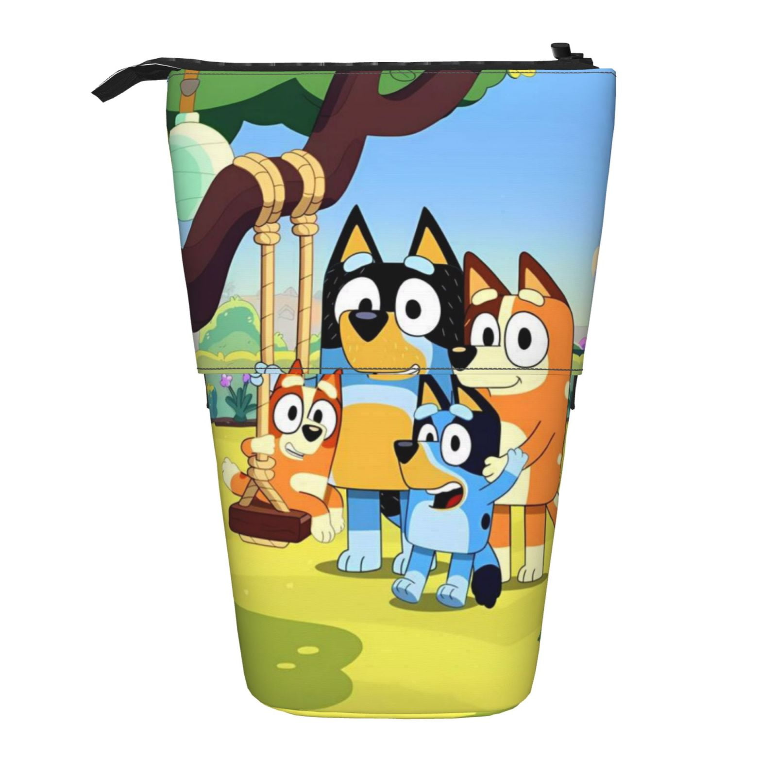 Rozeui Bluey Print Pencil Telescopic Bag Stand-up Retractable ...
