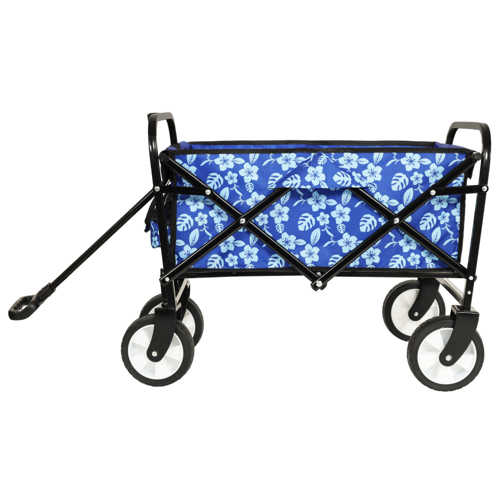 Rozeui Foldable Wagon Cart with strapping system, Beach Wagon ,Utility ...