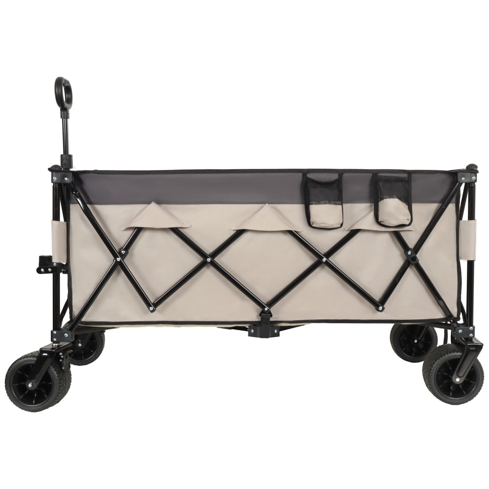 Rozeui Heavy-Duty Foldable Utility Wagon - 480lbs Capacity, All-Terrain ...