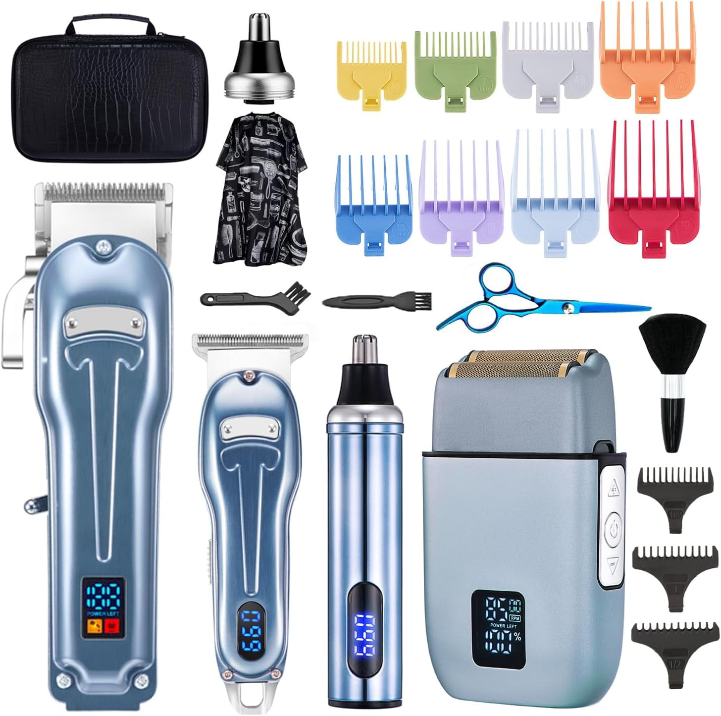 Cordless Hair Clippers And Shaver Set Rechargeable Hair Grooming Kit ...