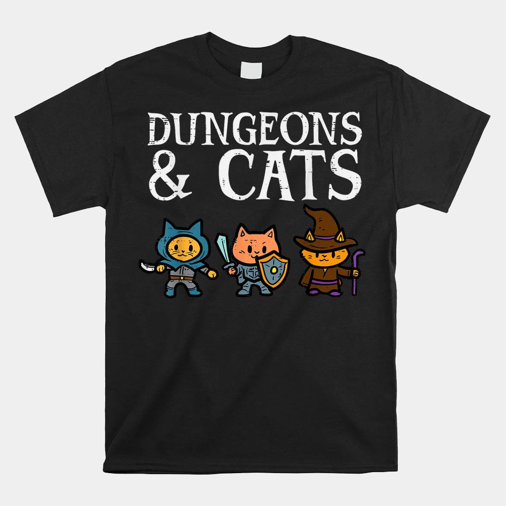 Rpg Gamer And Cats Shirt - Walmart.com