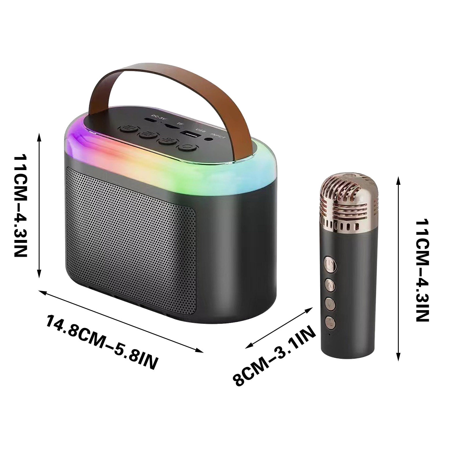 Rpxtwp Wireless Bluetooth Audio Home Color Microphone Portable Outdoor ...