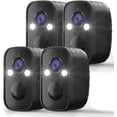 Rraycom 4Pack Wireless Security Cameras Outdoor, 5MP, Color Night ...