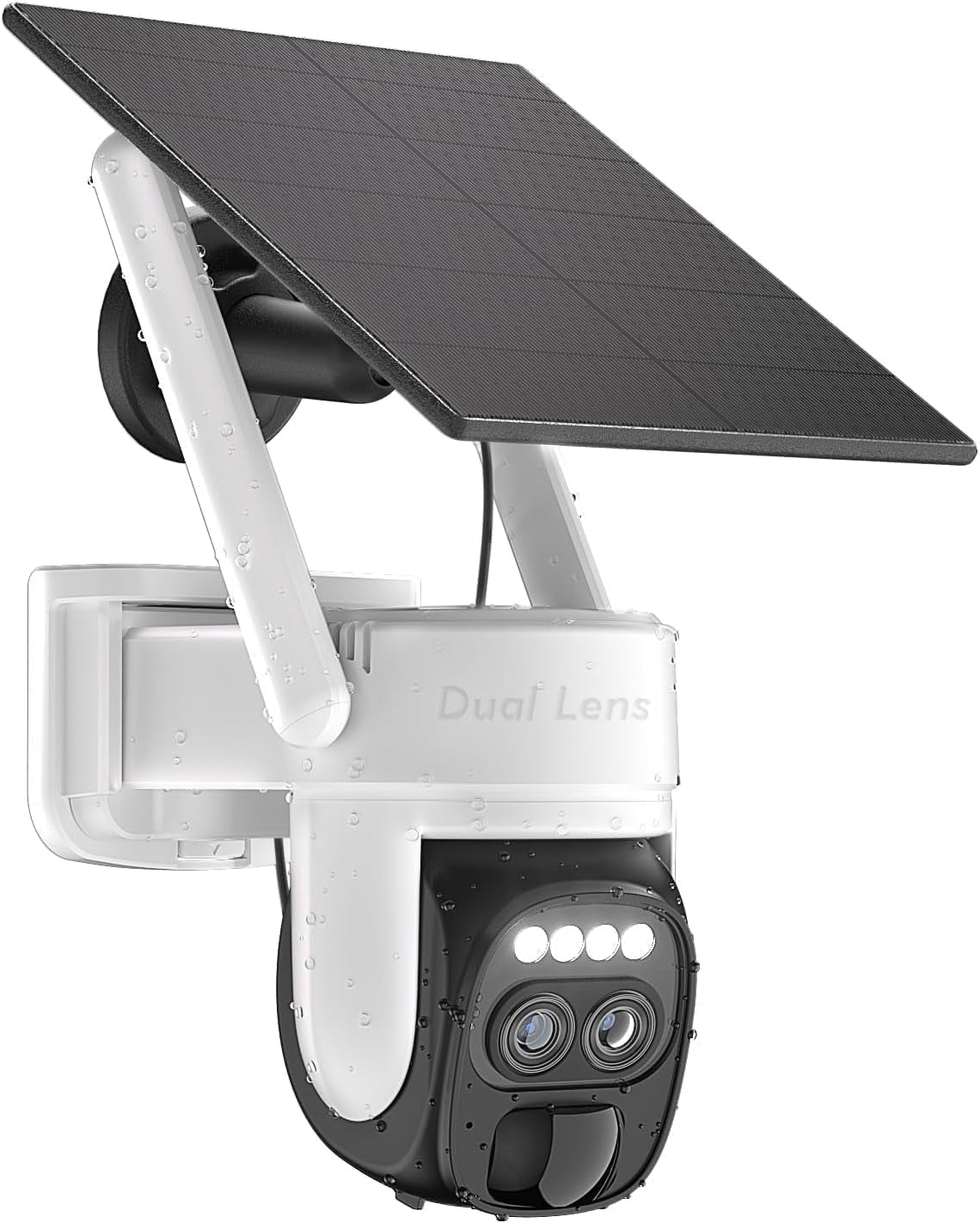 Rraycom Solar Security Camera 2K Outdoor Wireless, Dual-Lens 10x Zoom ...