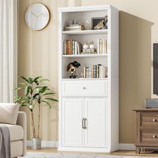 Living Essentials Corp. 72" Halston Narrow 5-Tier Bookshelf Bookshelves ...