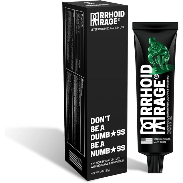 Rrhoid Rage Hemorrhoid & Fissure Ointment - Fast Relief with Lidocaine ...