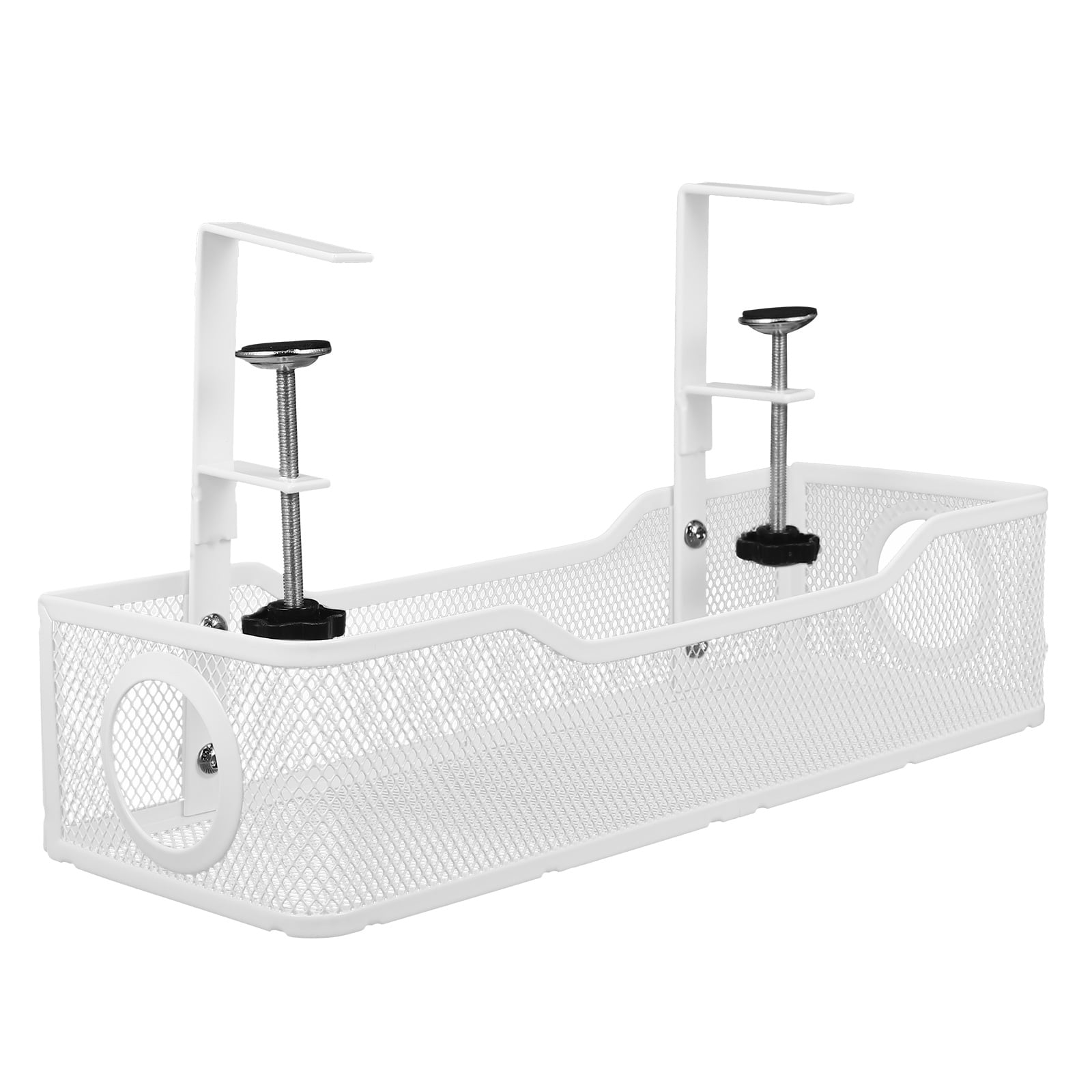 UEETEK cable organiser under desk Cable Organizer White Iron Cable ...