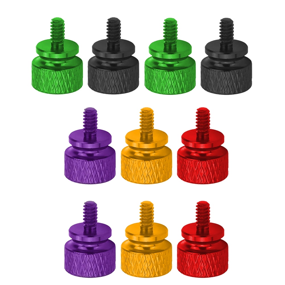 UEETEK Green Thumb Screw Knurled Aluminum Alloy 10Pcs 0.65X0.47X0.14In ...