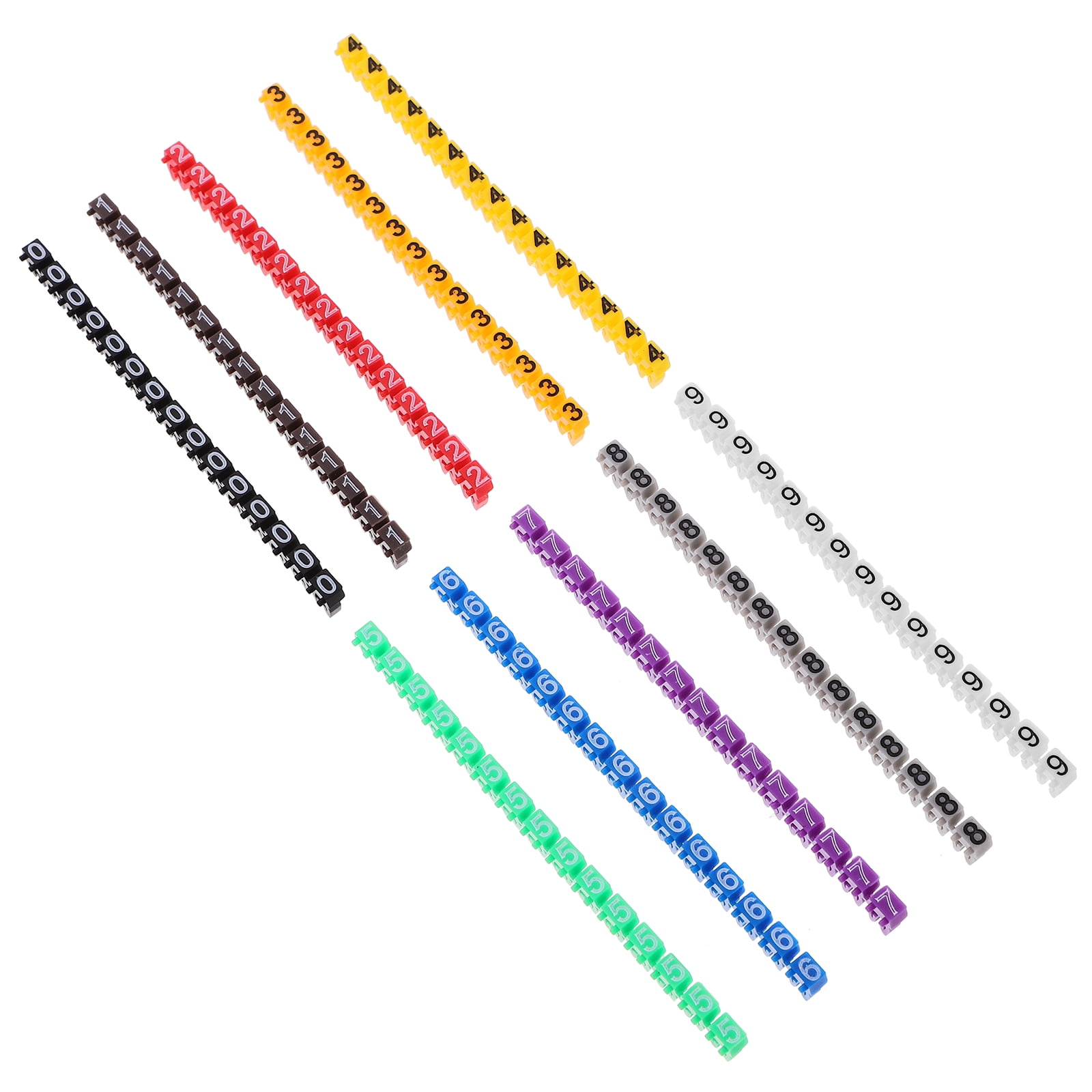 Rrouserry 150 Pcs Wire Number Label Binders Wire Markers Cable ...