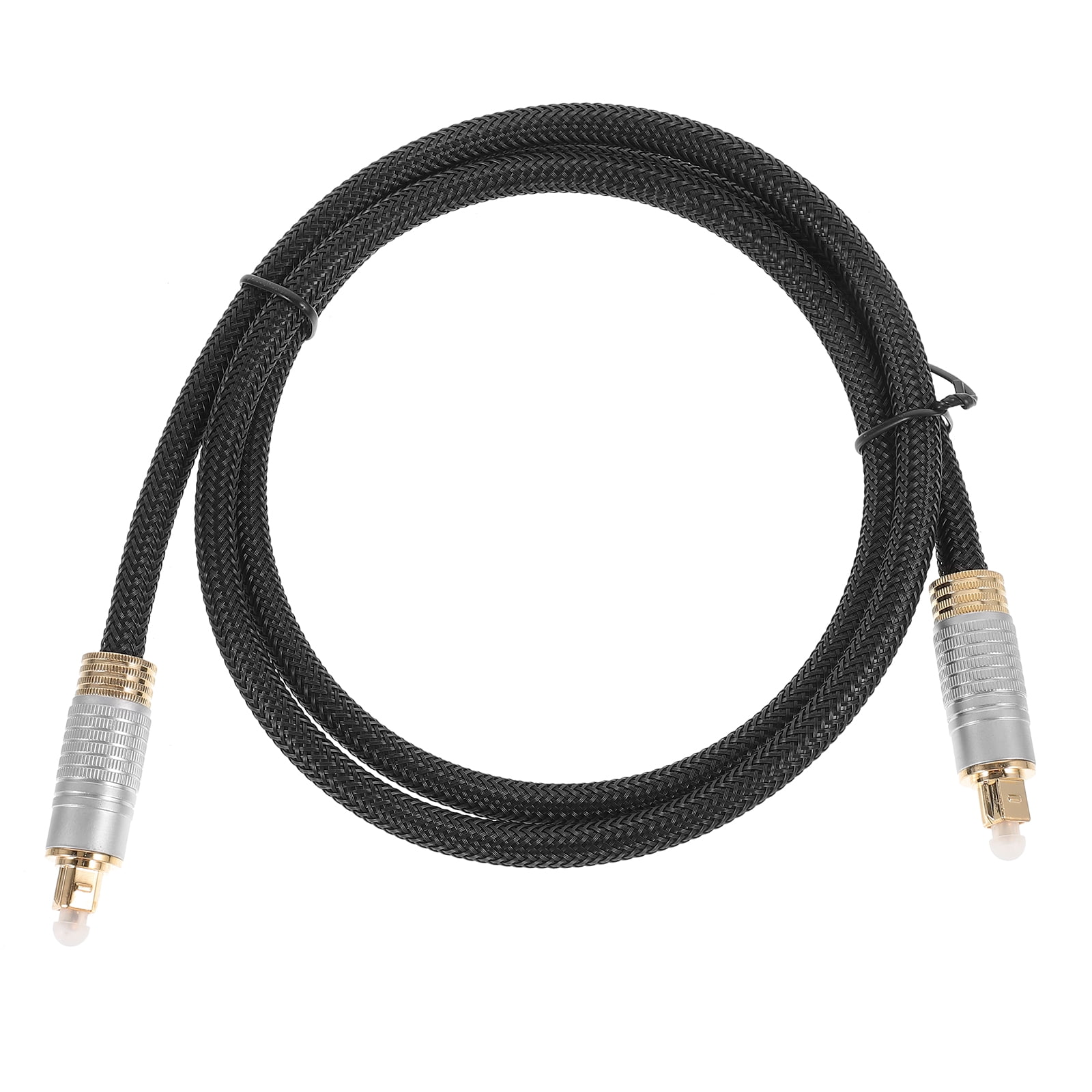UEETEK Optical Audio Cable for Speaker Black Fiber Digital Audio Cord ...