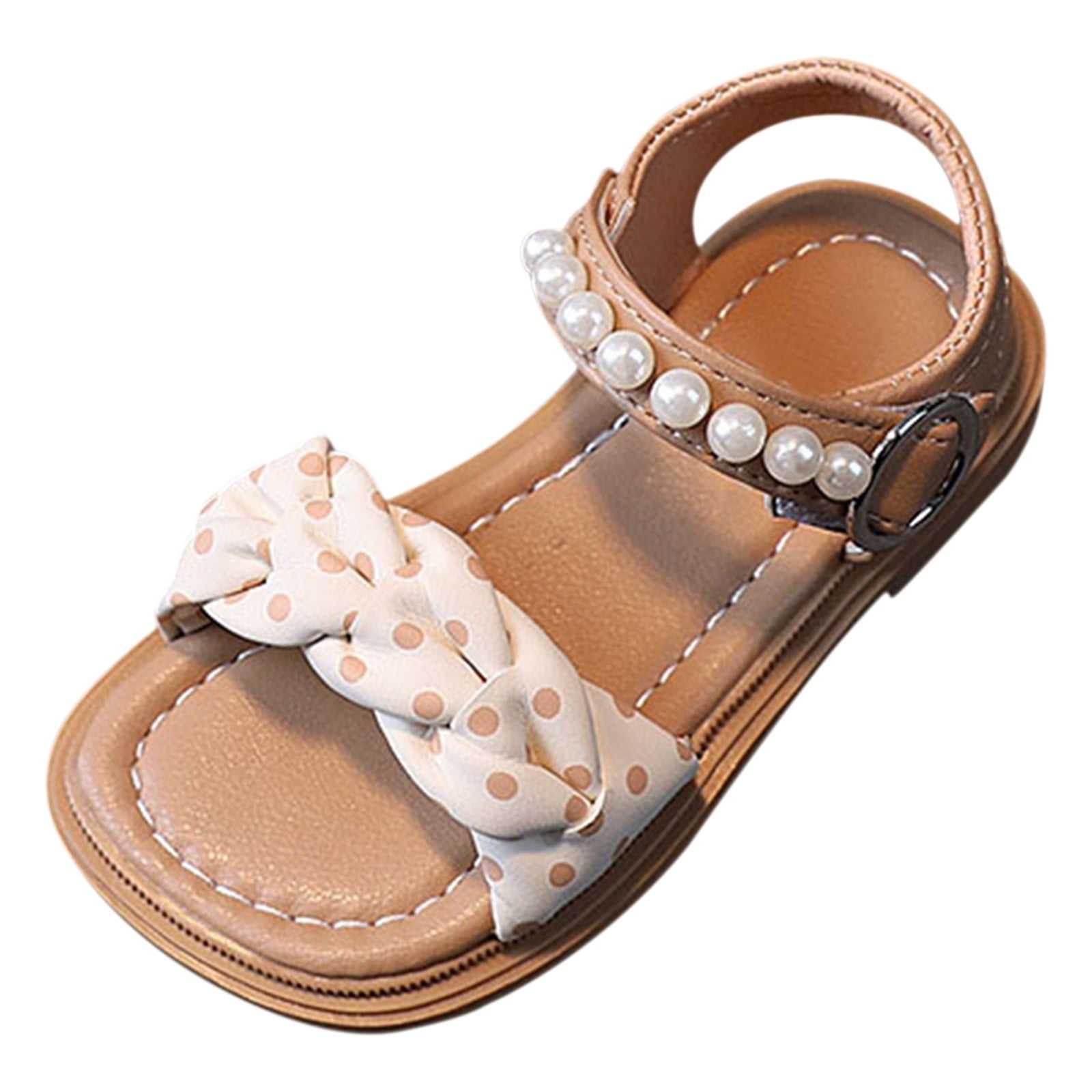 Rrunsv Girls Summer Sandals Girls Sandals Cute Open Toe Breathable Summer Shoes with Rubber Sole ...