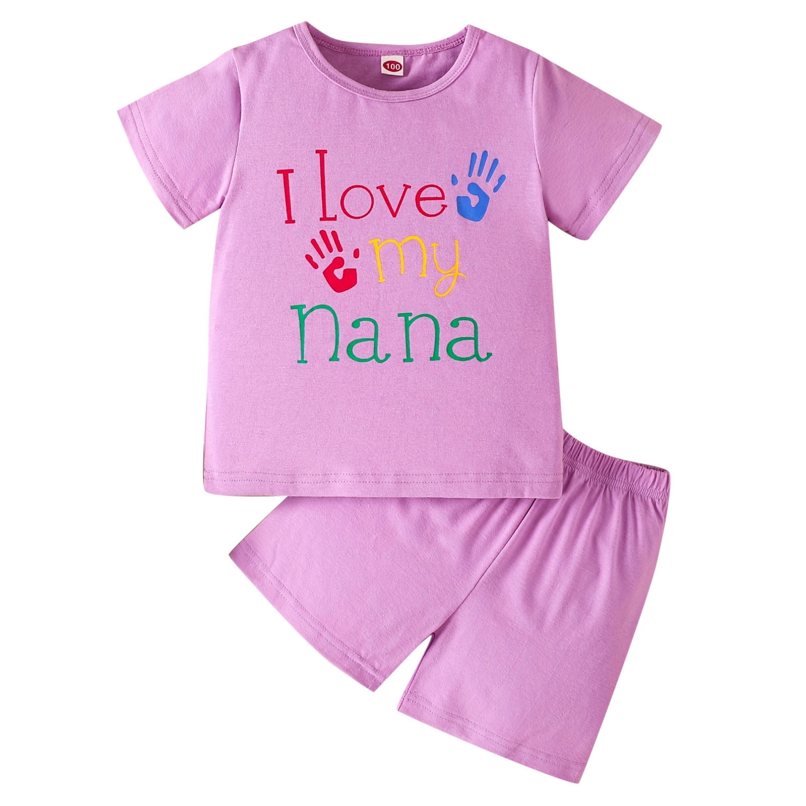 Rrunsv Girls Two Piece Outfits Girl Clothes Toddler Girl Cute Outfit ...