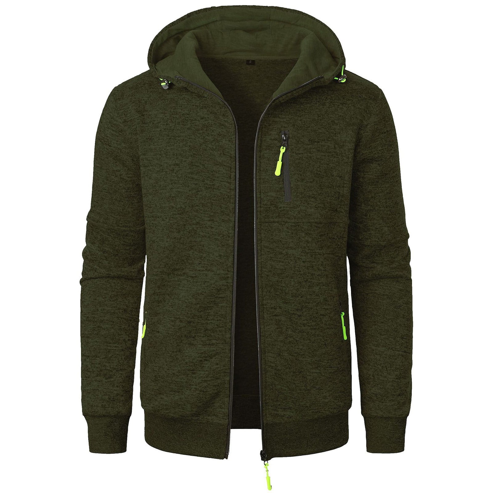 Rrunsv Men's Hooded Softshell Jacket Waterproof Lightweight Insulated ...