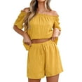 Rrunsv Womens Set Shorts Womens 2 Piece Casual Outfits Summer Pleated ...