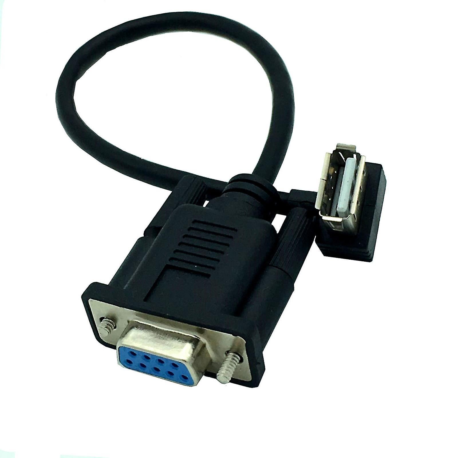 Rs232 Db9 9 Pin Female To Usb 2.0 A Male Plc Serial Cable Adapter ...