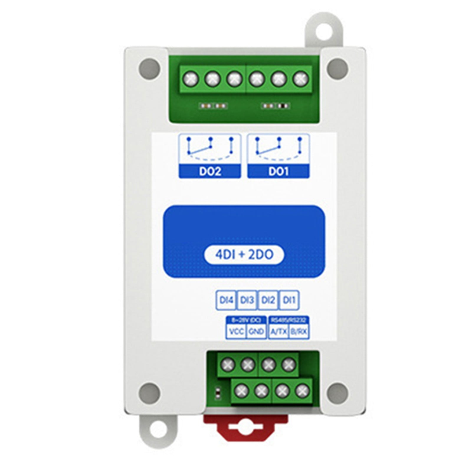 Rs485 Control Acquisition Module Remote Serial Port I/O Networkingmodule 4Di+2Do - Walmart.com