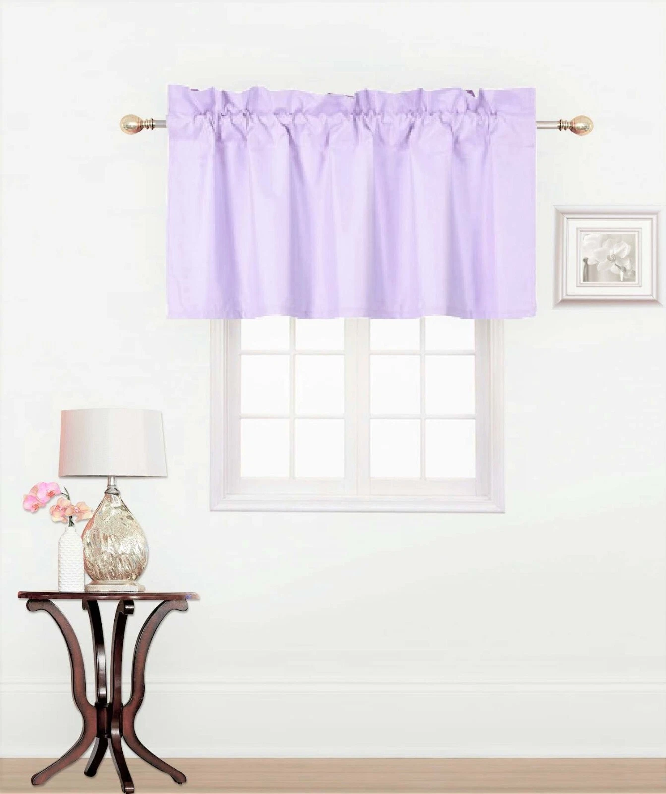 Rs9 1-Piece Light Purple Lilac Swag Straight Insulated Foam Lined ...