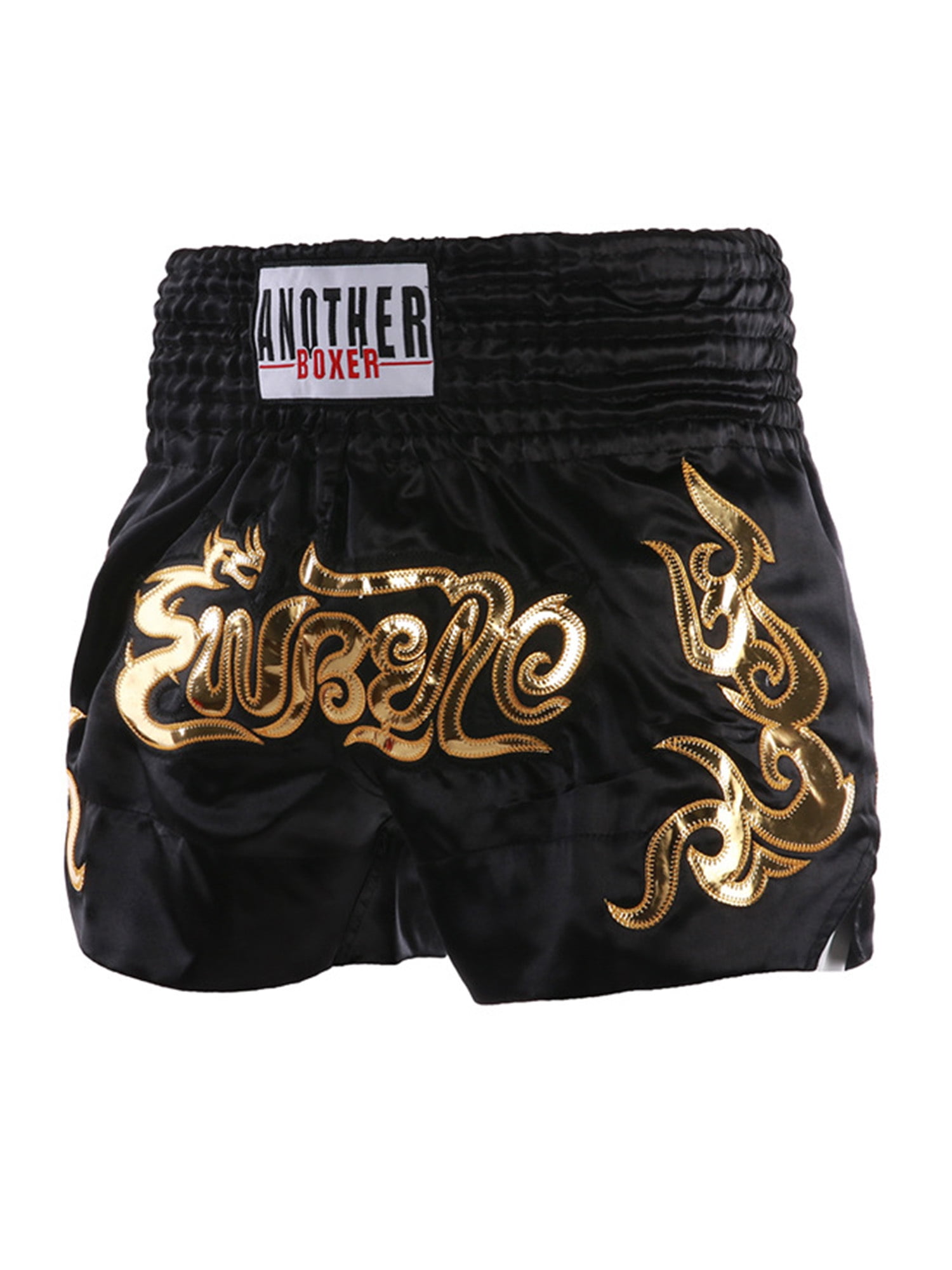 Rswnyirn Men's Muay Thai Shorts Boxing Trunks Martial Arts Booty Shorts ...