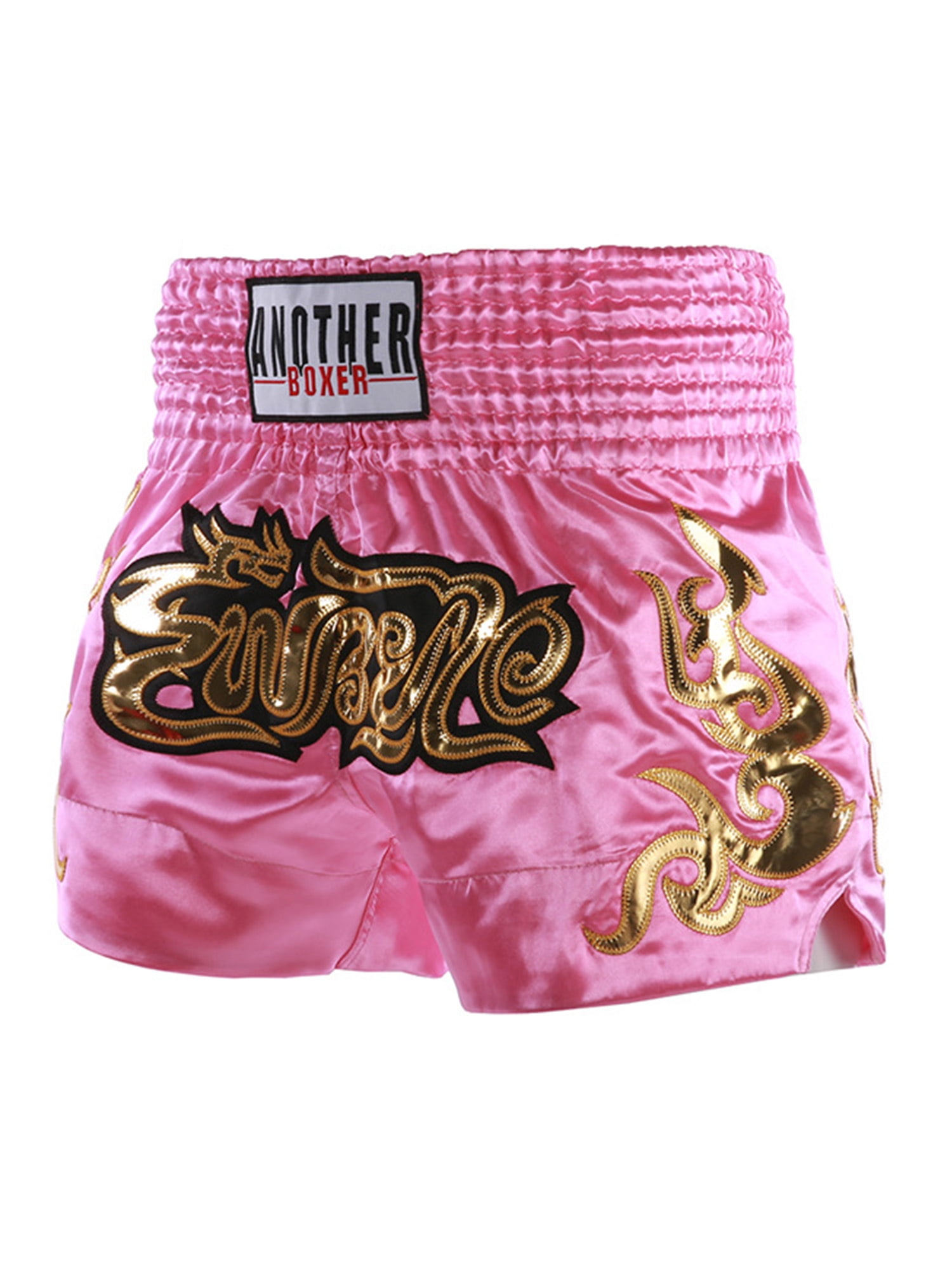 Rswnyirn Men's Muay Thai Shorts Boxing Trunks Martial Arts Booty Shorts ...