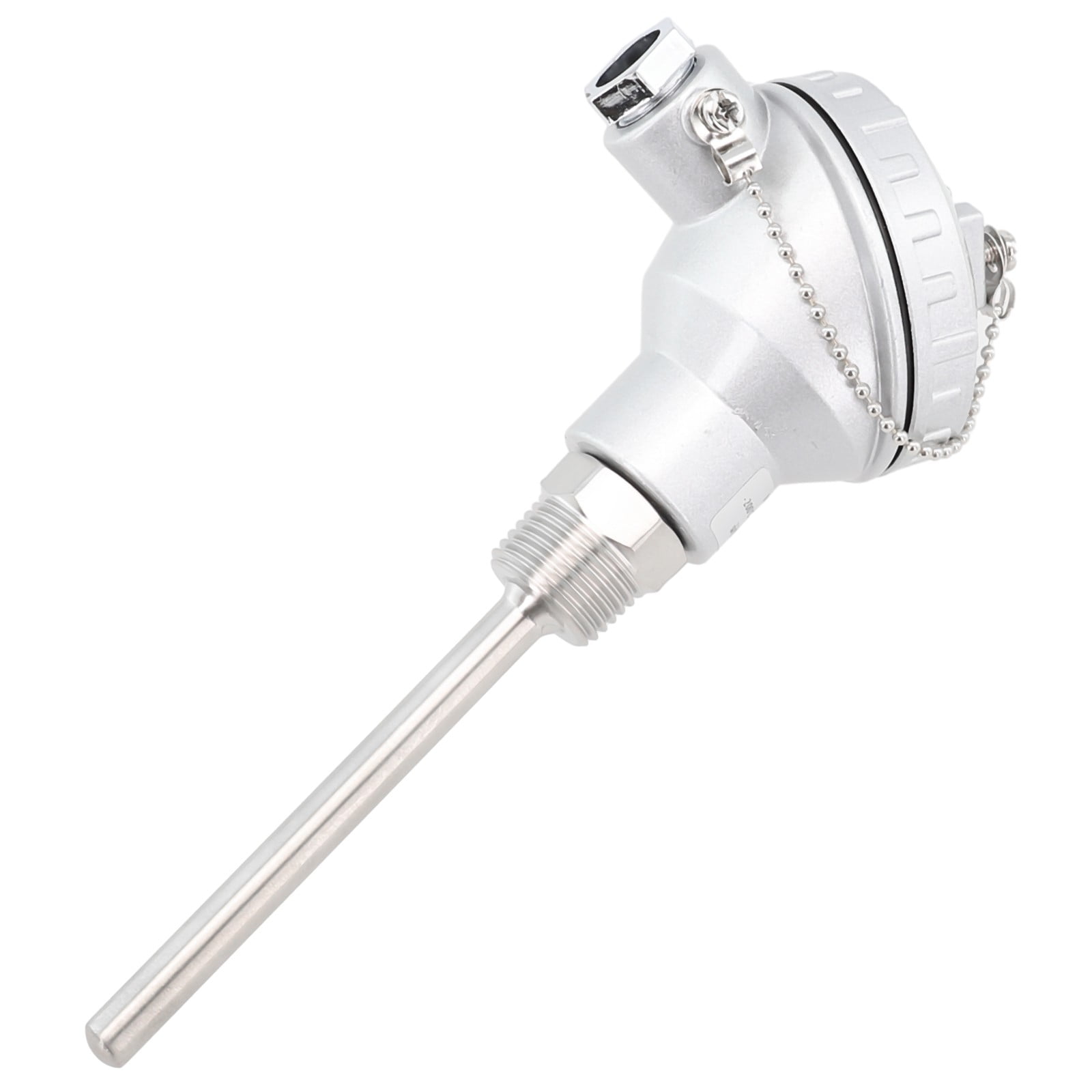 Rtd Pt100 Temperature Sensor Probe 1/2\" Npt Thread Thermocouple Terminal Head 100Mm - Walmart.com