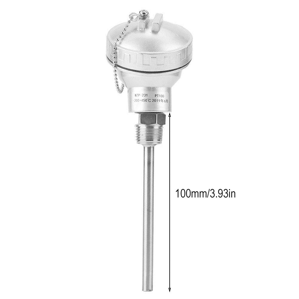 Rtd Pt100 Temperature Sensor Probe 3/4" Npt Thread Thermocouple ...