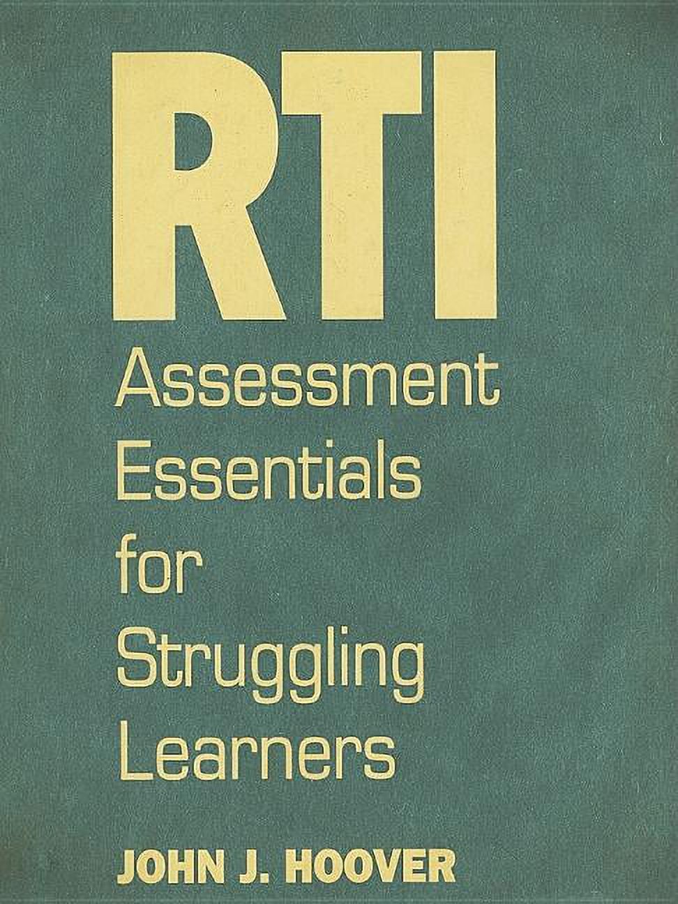 Rti Assessment Essentials for Struggling Learners (Hardcover) - Walmart.com