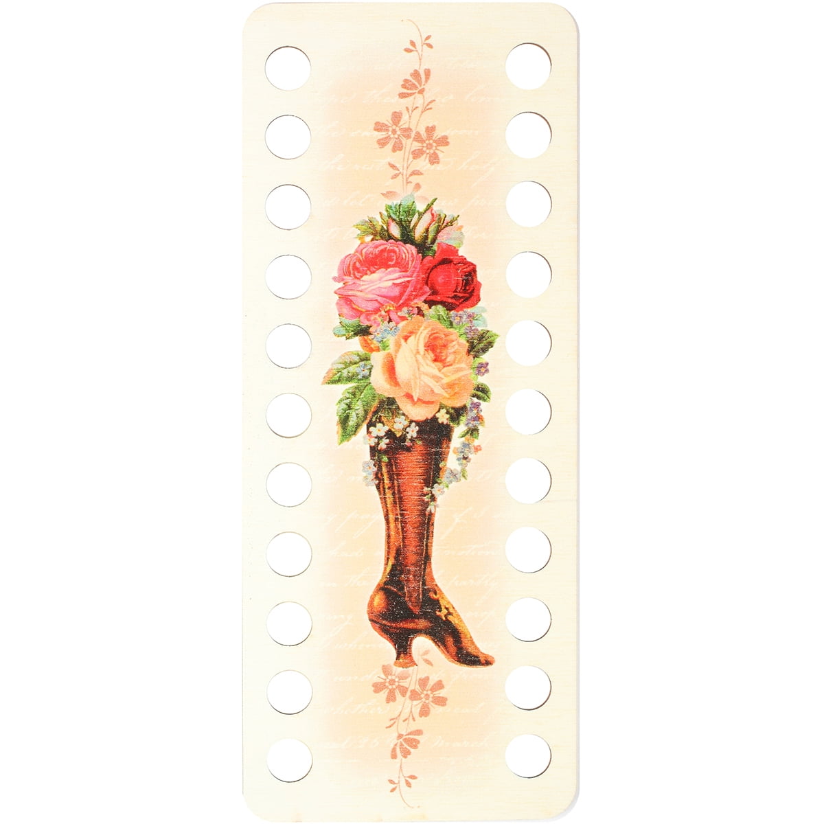 Rto Buratini Thread Organizer 22x9cm-boot With Flowers - Walmart.com